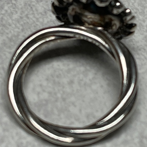 Pandora | Jewelry | Size 7 Grey Stone Pandora Ring | Poshmark